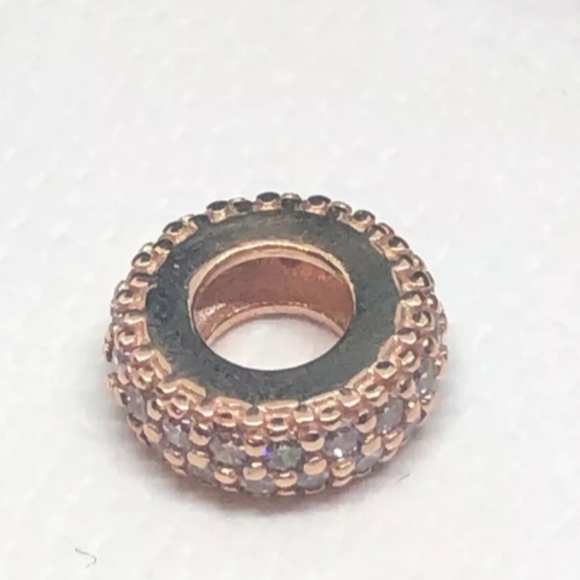Pandora | Jewelry | Pandora Pair Of Rose Gold Pave Inspiration Spacers ...